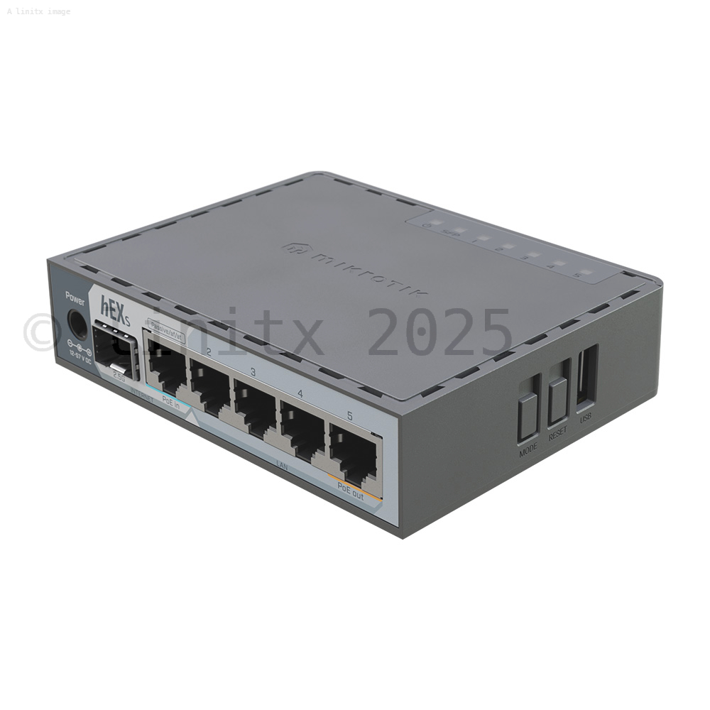 MikroTik - The hEX S Refresh 2025 - E60iUGS (RouterOS L4, UK ...