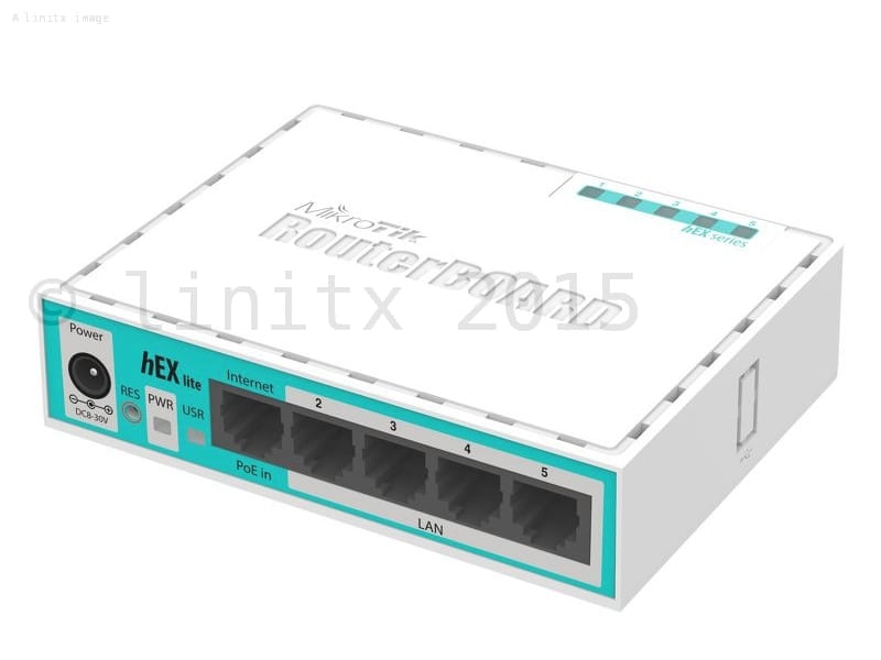 MikroTik Routerboard Hex Lite Router - RB750r2 (UK PSU)