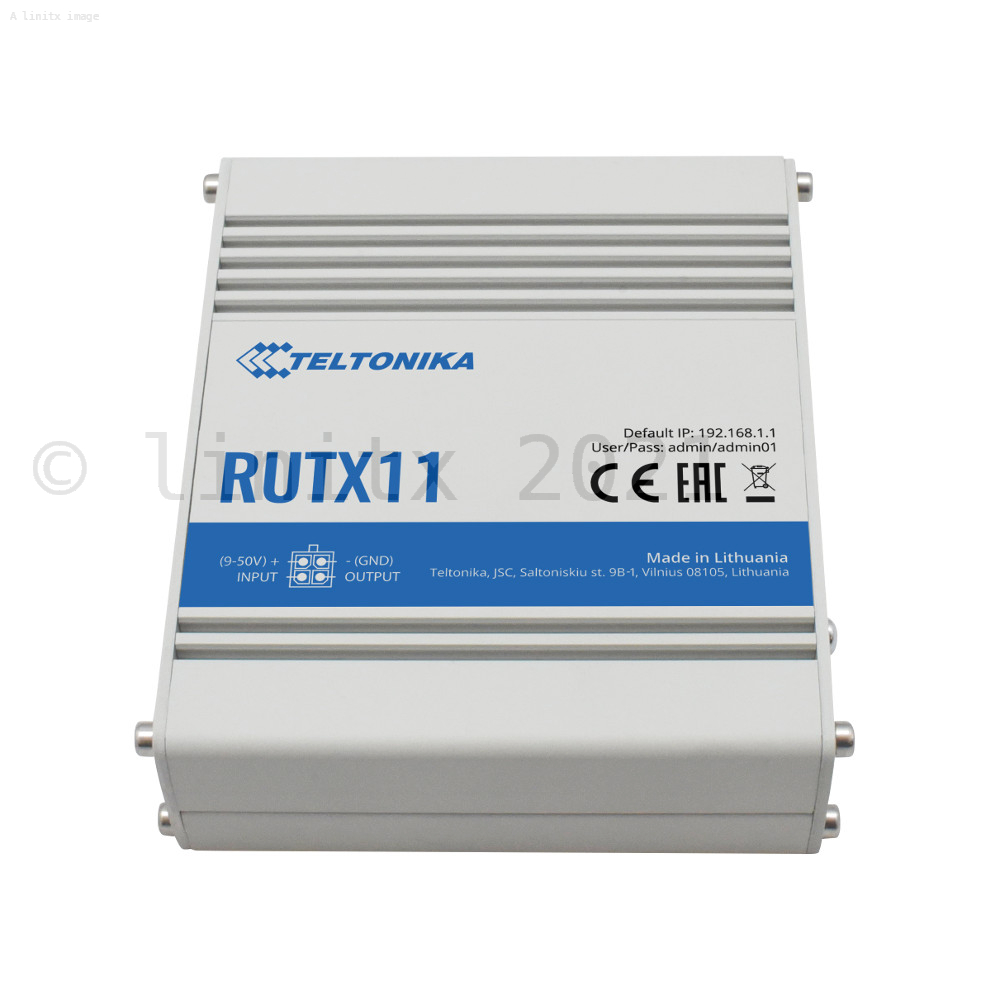 Teltonika RUTX11 LTE Cat 6 WiFi Router - RUTX11000300