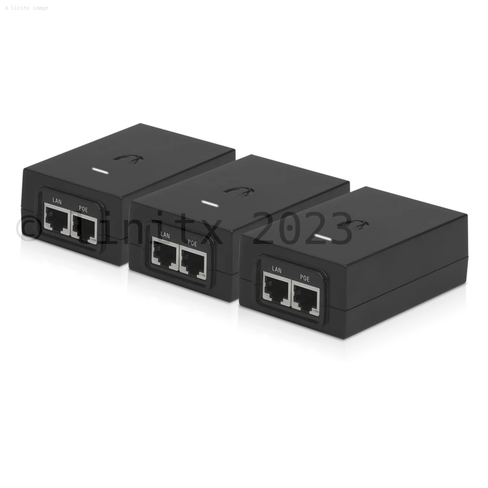 Ubiquiti 3-Pack 48V 24W POE Gigabit Power Adapter