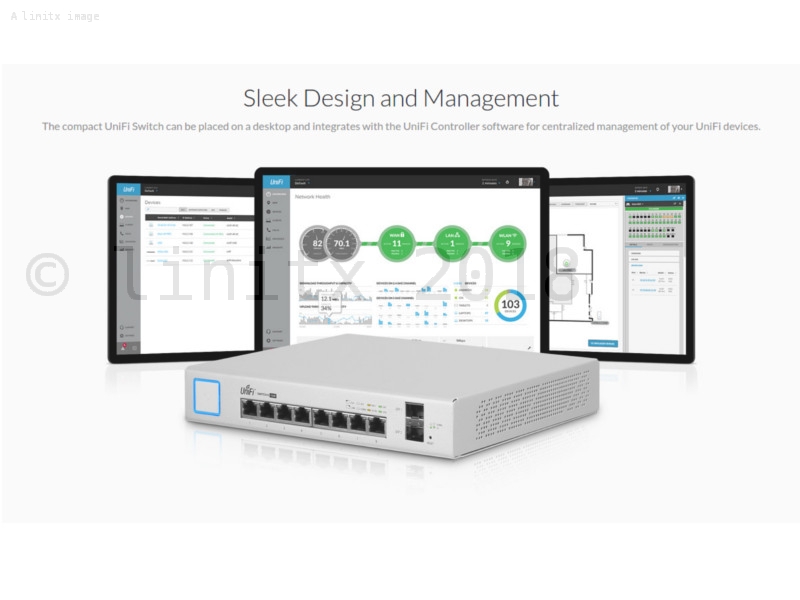 Ubiquiti UniFi 8 Port 150W PoE Gigabit Network Switch ...