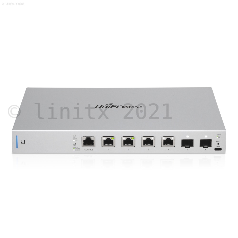 Ubiquiti UniFi Switch 10Gbps Ethernet SFP 6 port 802 3bt PoE